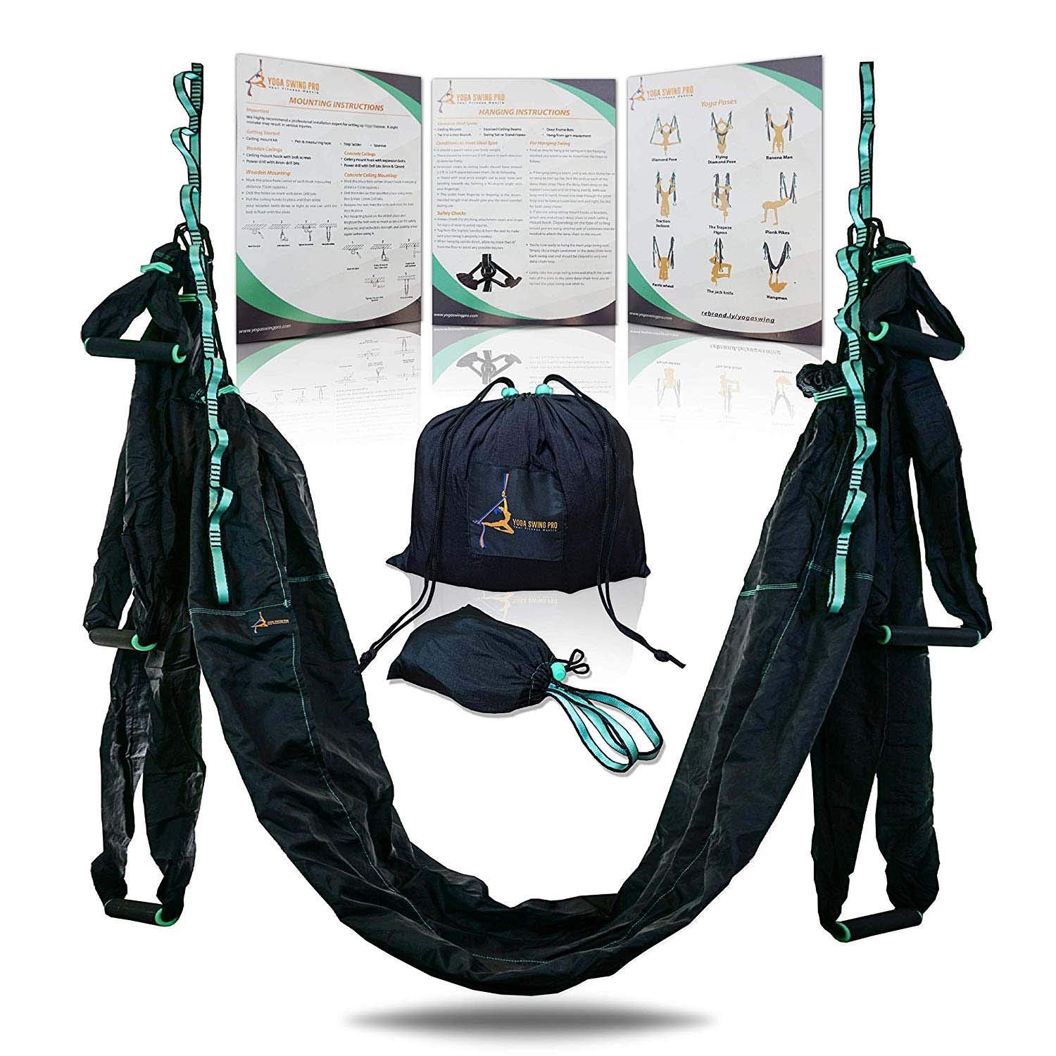 Aerial Yoga Antigravity Inversion Kit with Trapeze Sling - YogaSwingPr ...