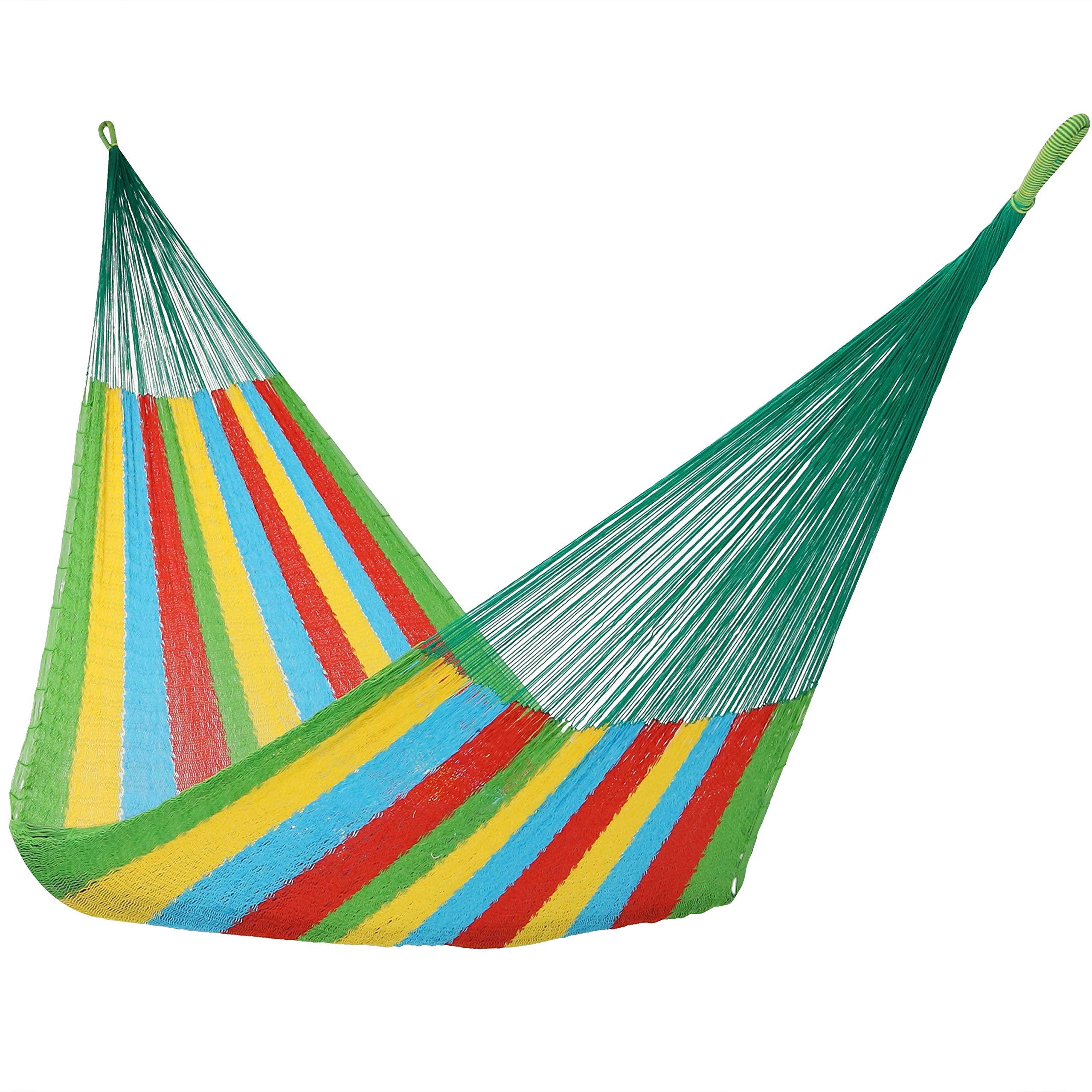 Hand-Woven Multi-Color Single Size Mayan Hammock - Sunnydaze – Hammock ...